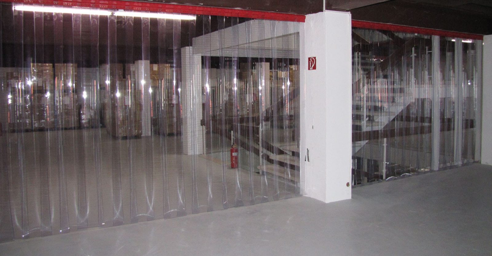 Streifenvorhänge Industrie & Industrie Vorhang aus PVC